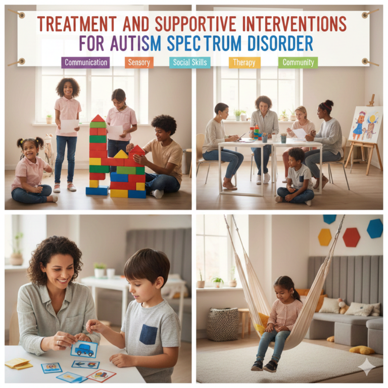 Treatment and Supportive Interventions for Autism Spectrum Disorder