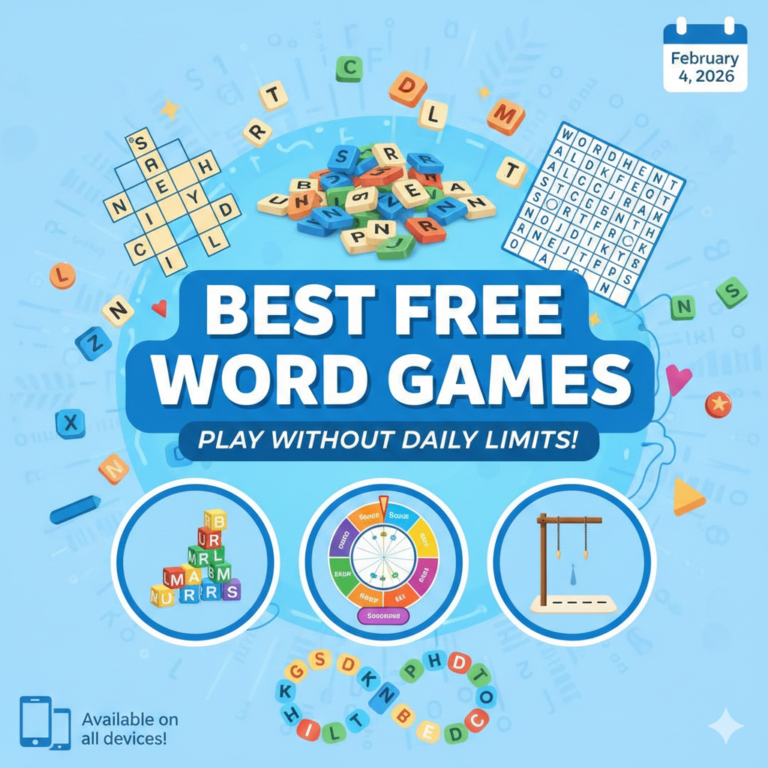Best Free Word Games You Can Play Without Daily Limits