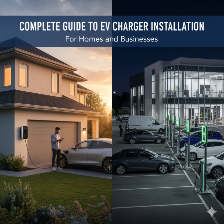 Complete Guide to EV Charger Installation for Homes and Businesses